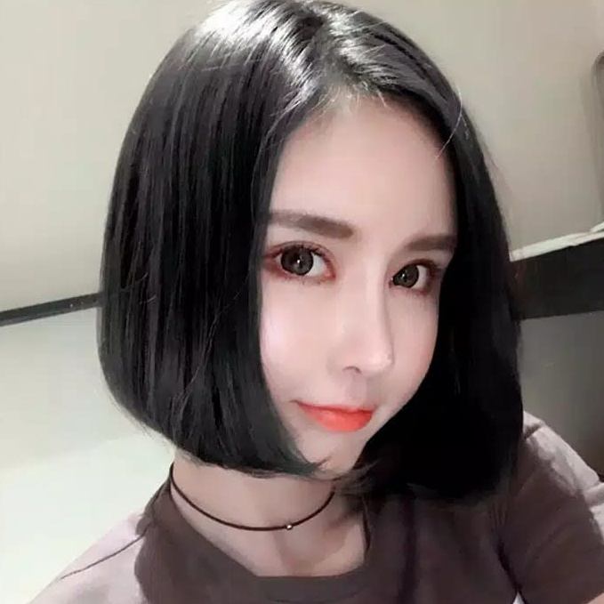 Jual Koleksi Terbaru Wig 74 Rambut Palsu Wanita Pendek Bob Wig Model ...