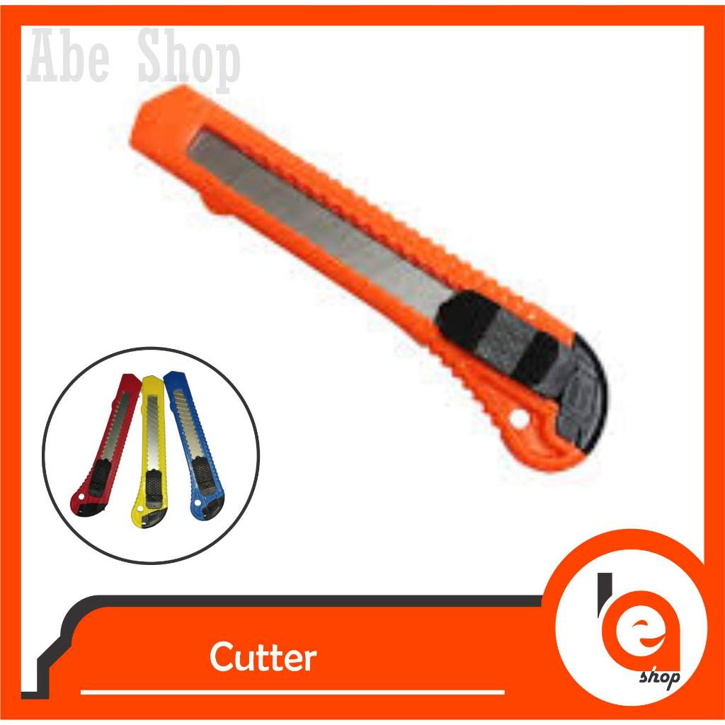 Jual Cutter 18mm Beragam Warna Menarik Desain Kuat dan Tajam Pisau ...