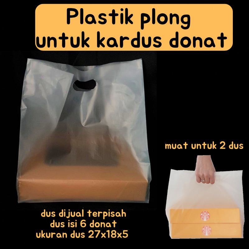 Jual [ISI 50 pc]KANTONG KRESEK DONAT BOX DONAT DUS DONAT DONUT 27X18.5 ...
