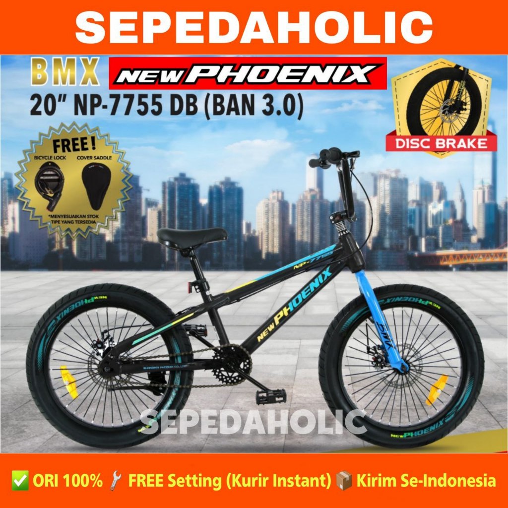Jual Sepeda Anak BMX NEW PHOENIX NP 7755 7799 AT Ban Jumbo 3.00 Ukuran ...