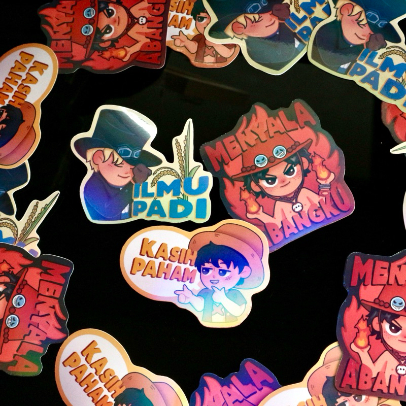Jual ASL Lokal Stickers (One Piece) | ornchid | Shopee Indonesia