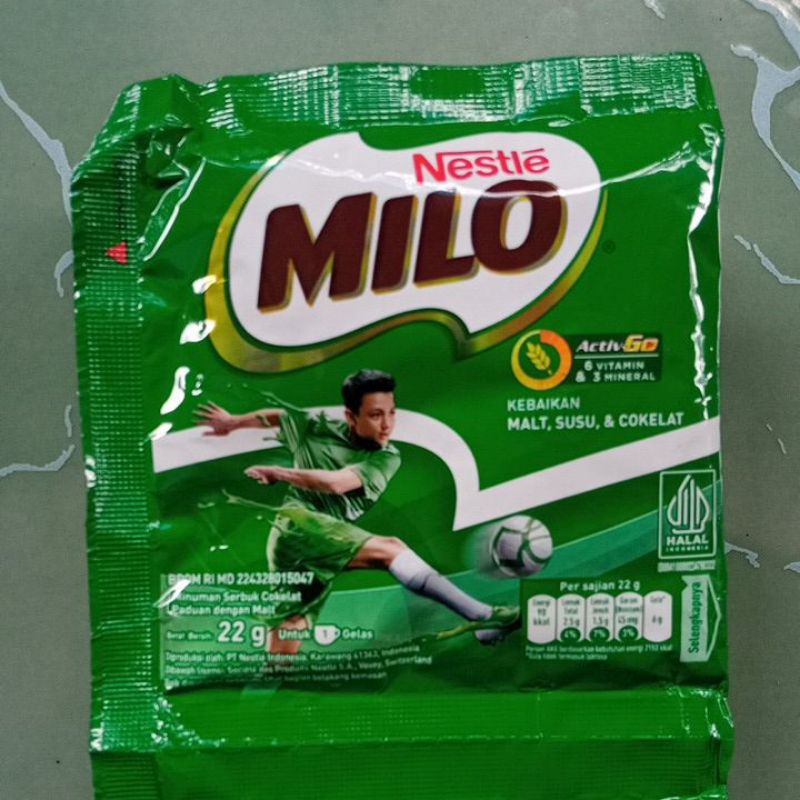 Jual Milo Nestle sachet 22gr 1 renceng isi 10 sachet | Shopee Indonesia