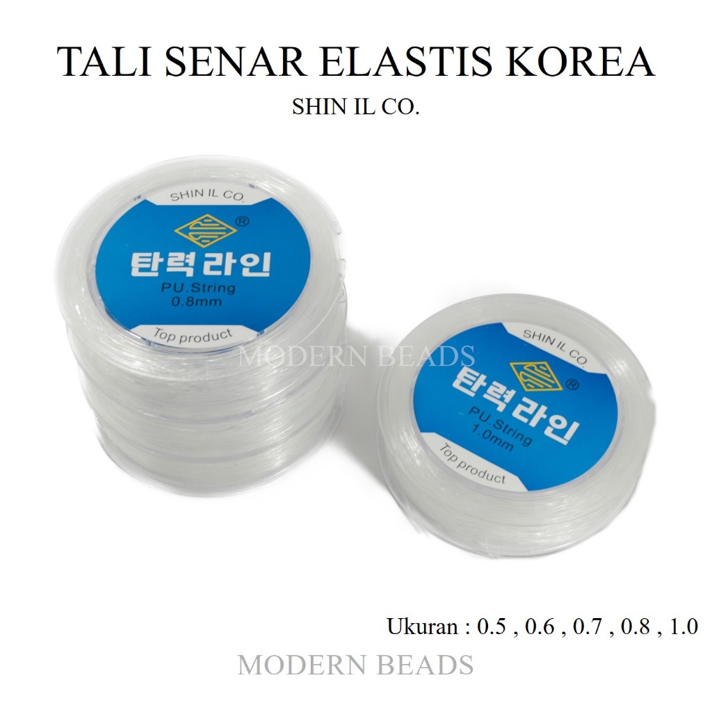 Jual Tali Senar Elastis Korea Shin Il Co / Tali Karet Kenur Elastis Import Korea Super Kuat ...