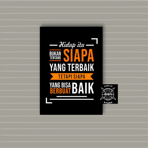 Jual Hiasan dinding Foto Bingkai Kayu MDF. UKURAN 15X20CM.QUOTES KATA ...