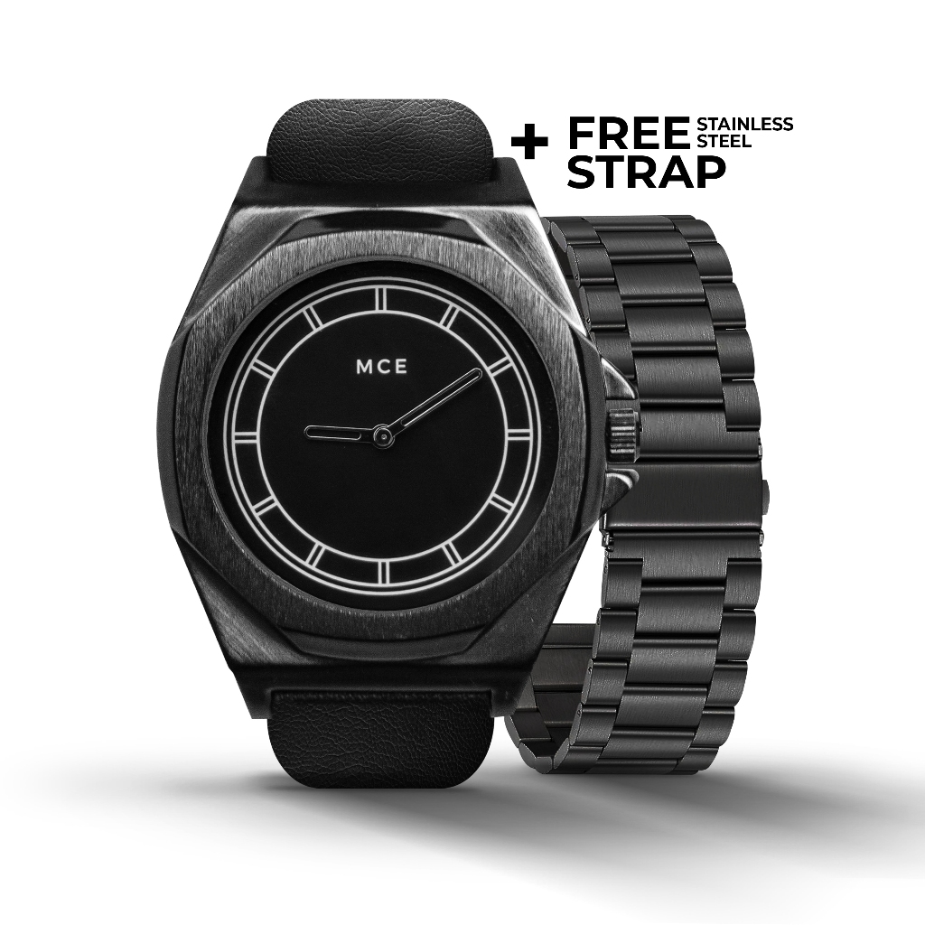 Jual MCE Jam Tangan Pria Bifrost Rune Series Full Black | Shopee Indonesia