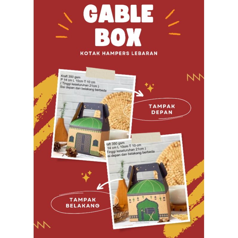 Jual Gable Box Lebaran / Hampers Box Kemasan / Parcel hari raya Idul ...