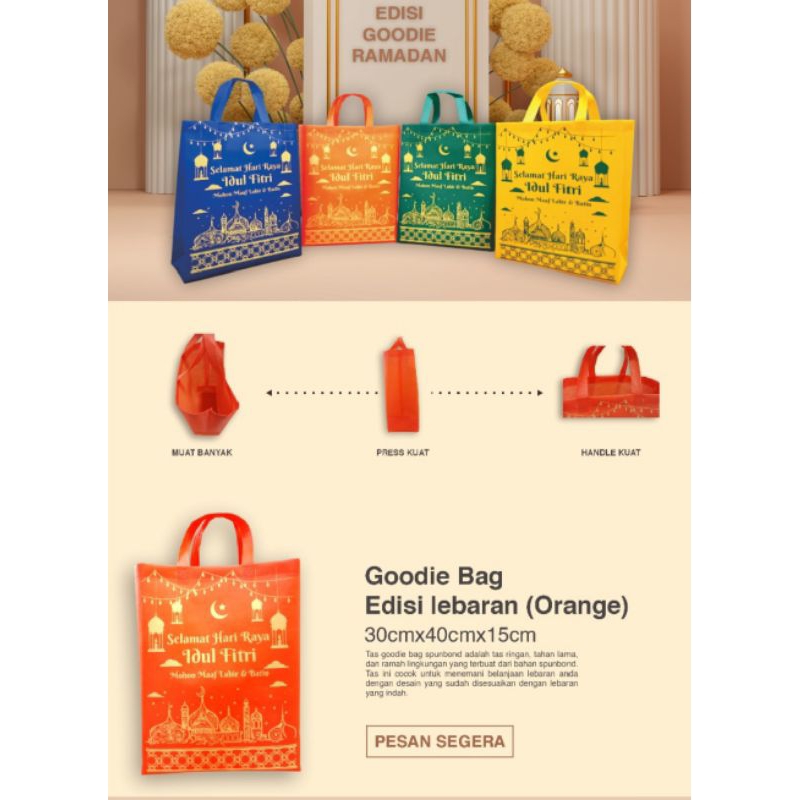 Jual Tas hampers / Tas Lebaran 30x40x15 (1Pcs) | Shopee Indonesia