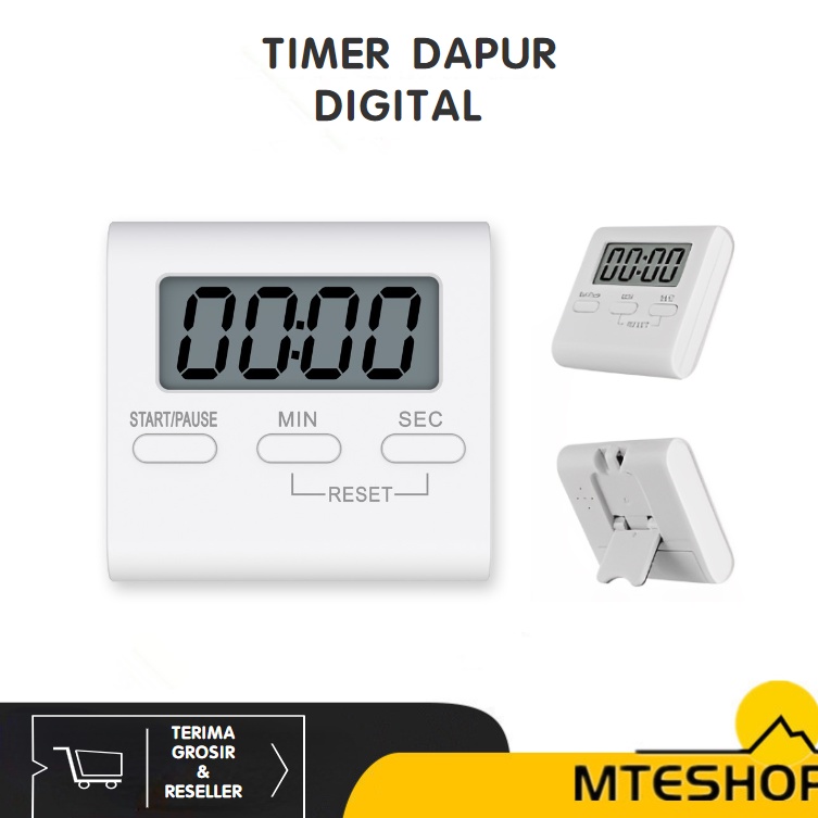 Jual ICl MTE Digital Timer Kitchen Magnetic LCD Pengatur Waktu Masak ...