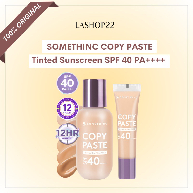 Jual SOMETHINC Copy Paste Tinted Sunscreen SPF 40 PA++++ - Skin Tint ...