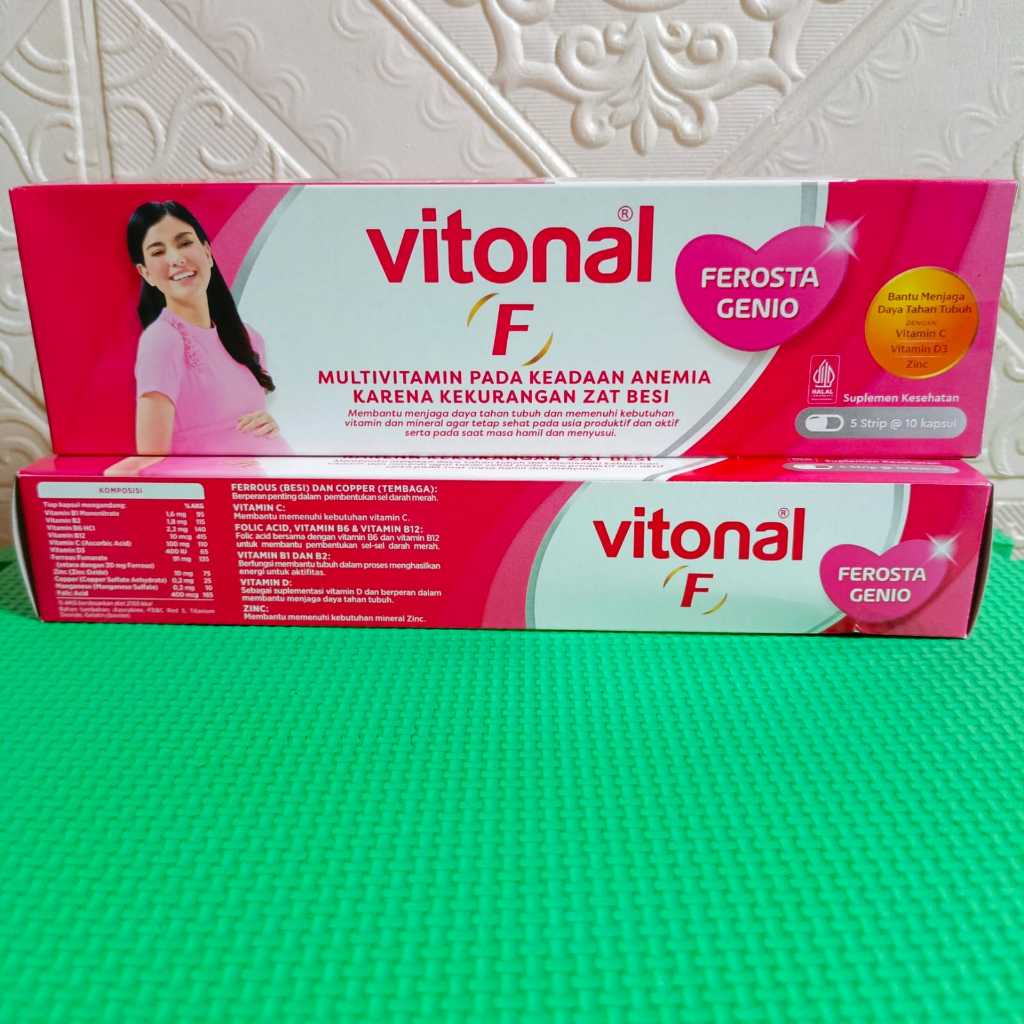 Jual Vitonal F Multivitamin dan Mineral Suplemen Kesehatan | Shopee ...