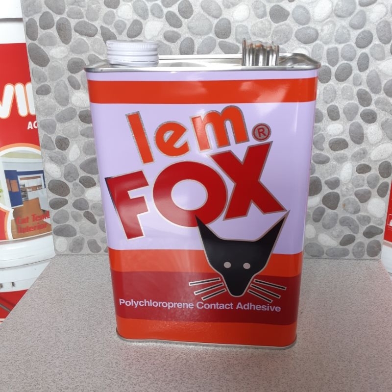 Jual Lem FOX Kuning Kaleng Merah Galon 2,5kg 2500gram | Shopee Indonesia