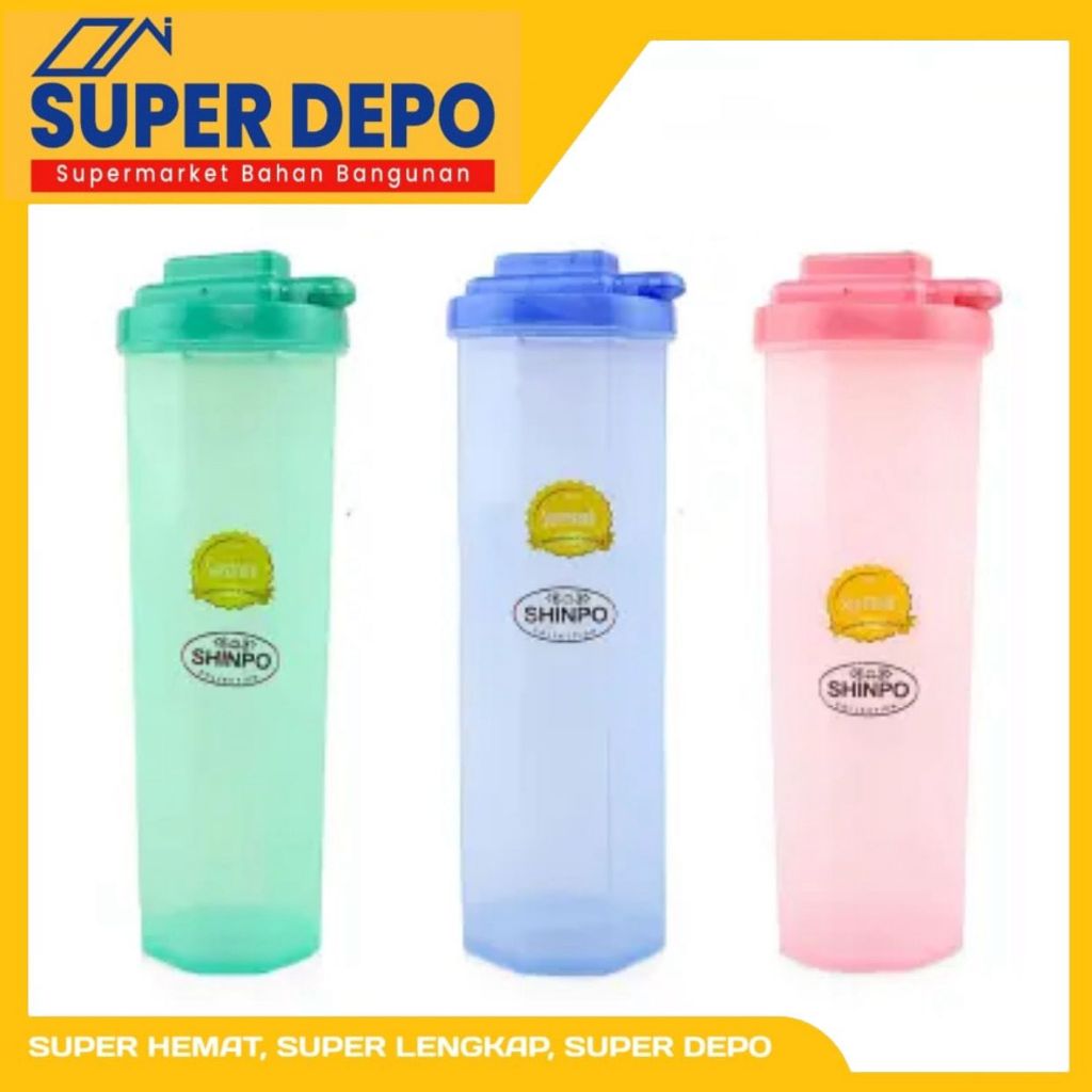 Jual BOTOL MINUM COOL POT BULAT TROPIC 900 ML SHINPO - SIP 908 | Shopee ...
