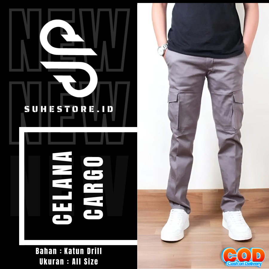 Jual CELANA CARGO HITAM | Shopee Indonesia
