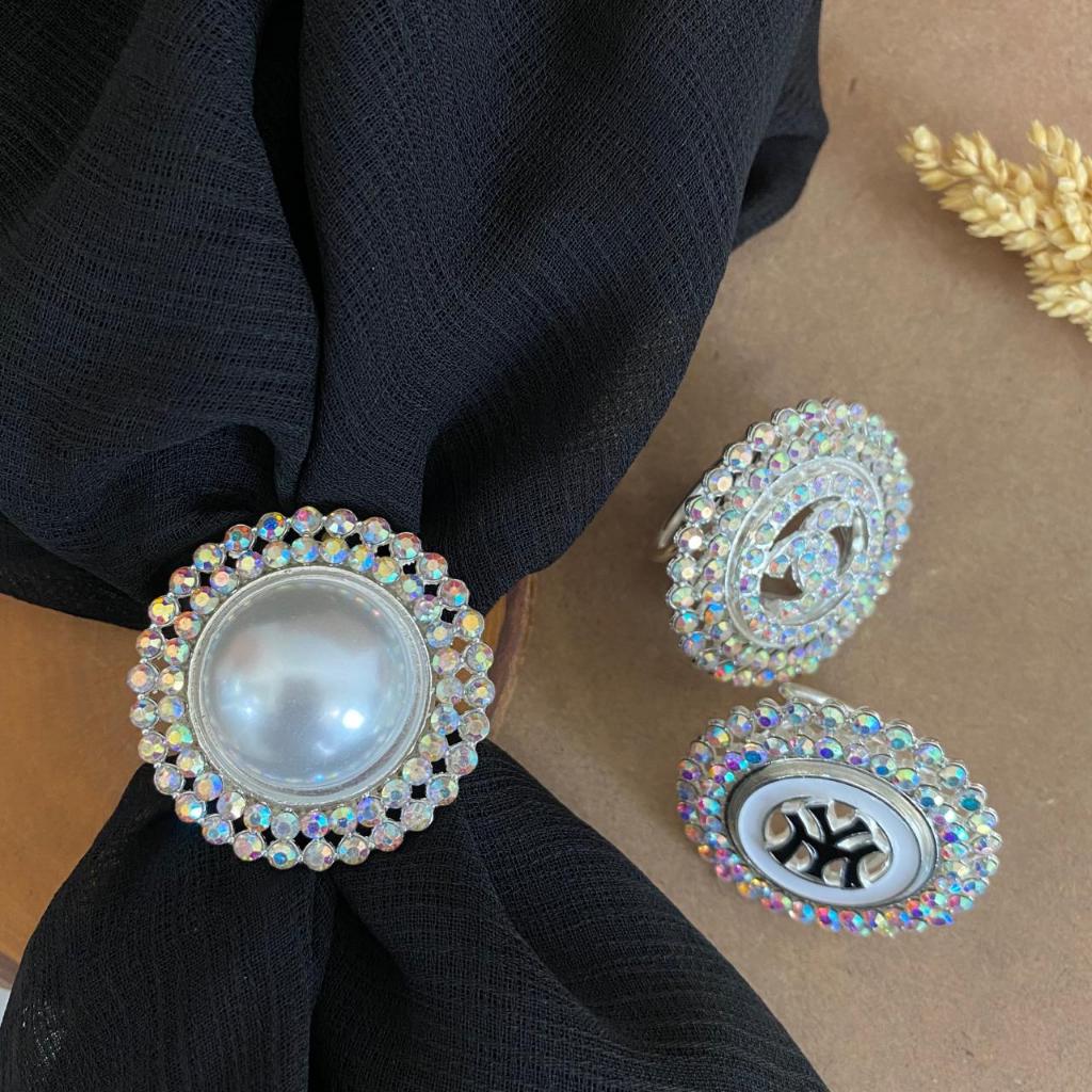 Jual Ring Hijab Kekinian Permata Besar | Cincin Hijab Model Korea ...