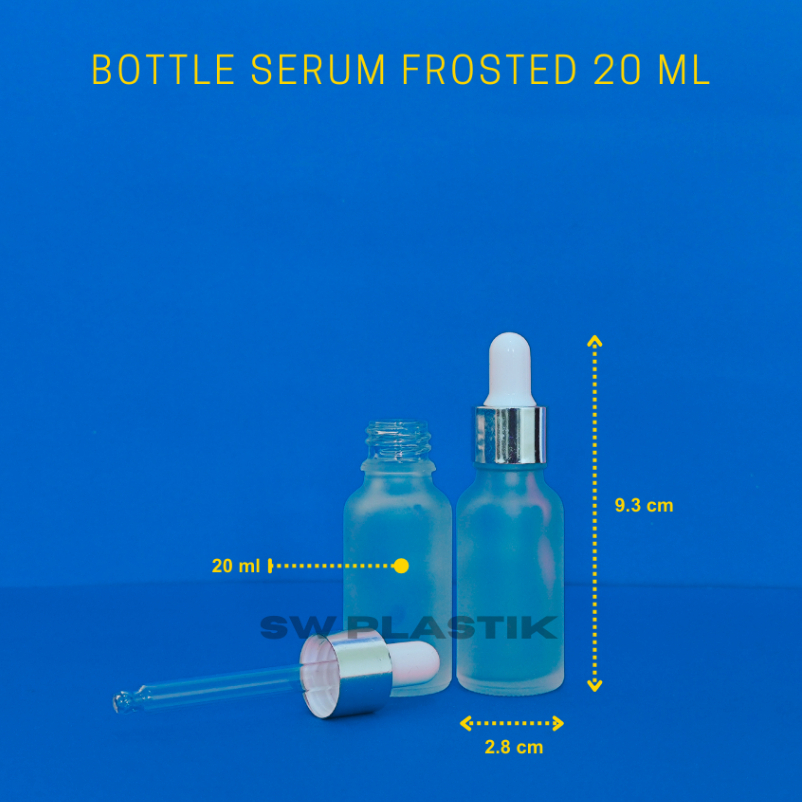 Jual Botol Serum -Packaging Kosong Skincare Kosmetik- Kaca Frosted ...