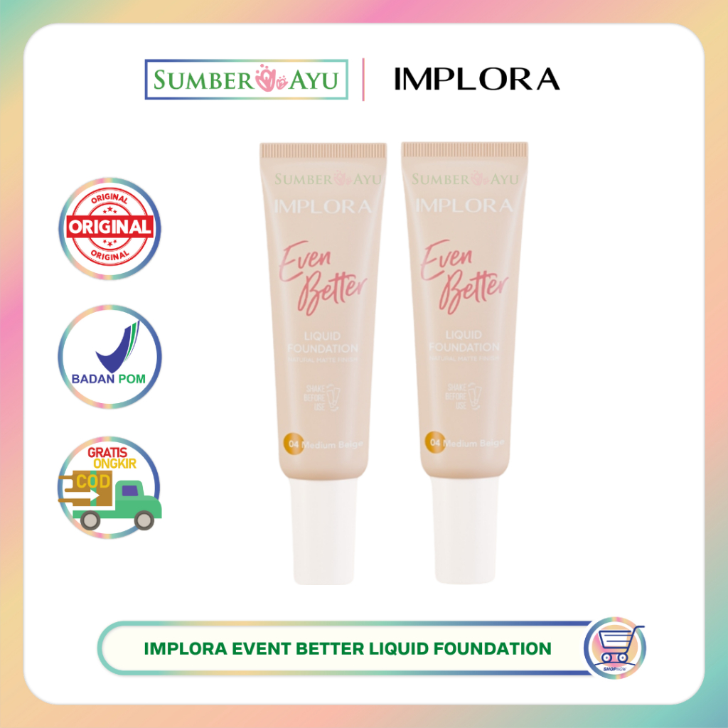 Jual SUMBER AYU IMPLORA EVEN BETTER LIQUID FOUNDATION | Shopee Indonesia