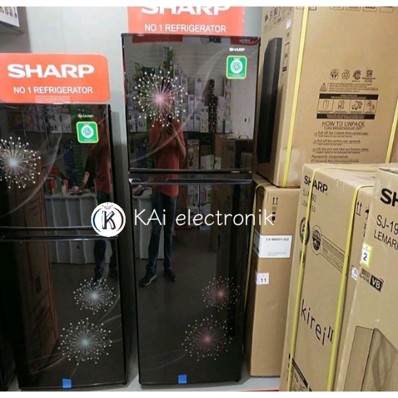 Jual kulkas sharp 2 pintu SJ-317MG 256Liter garansi resmi 5 tahun ...