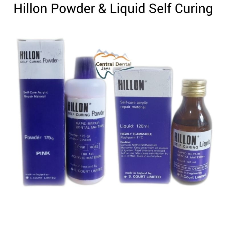 Jual 1 Paket Hillon Powder Self Curing (175gr) & Hillon Liquid Self ...