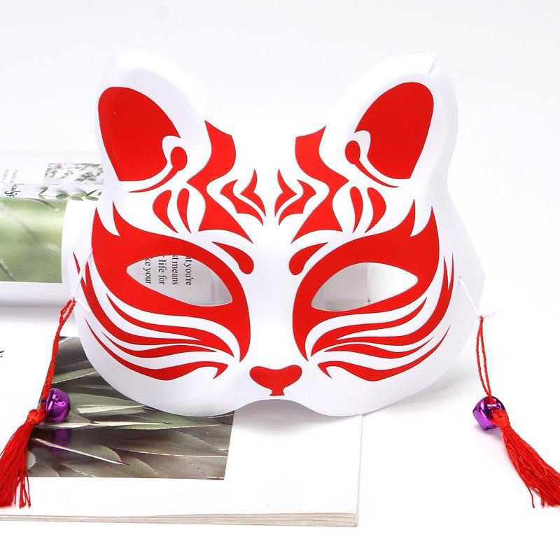 Jual topeng anime cosplay kitsune japanese rubah bunsakai anbu rubah ...