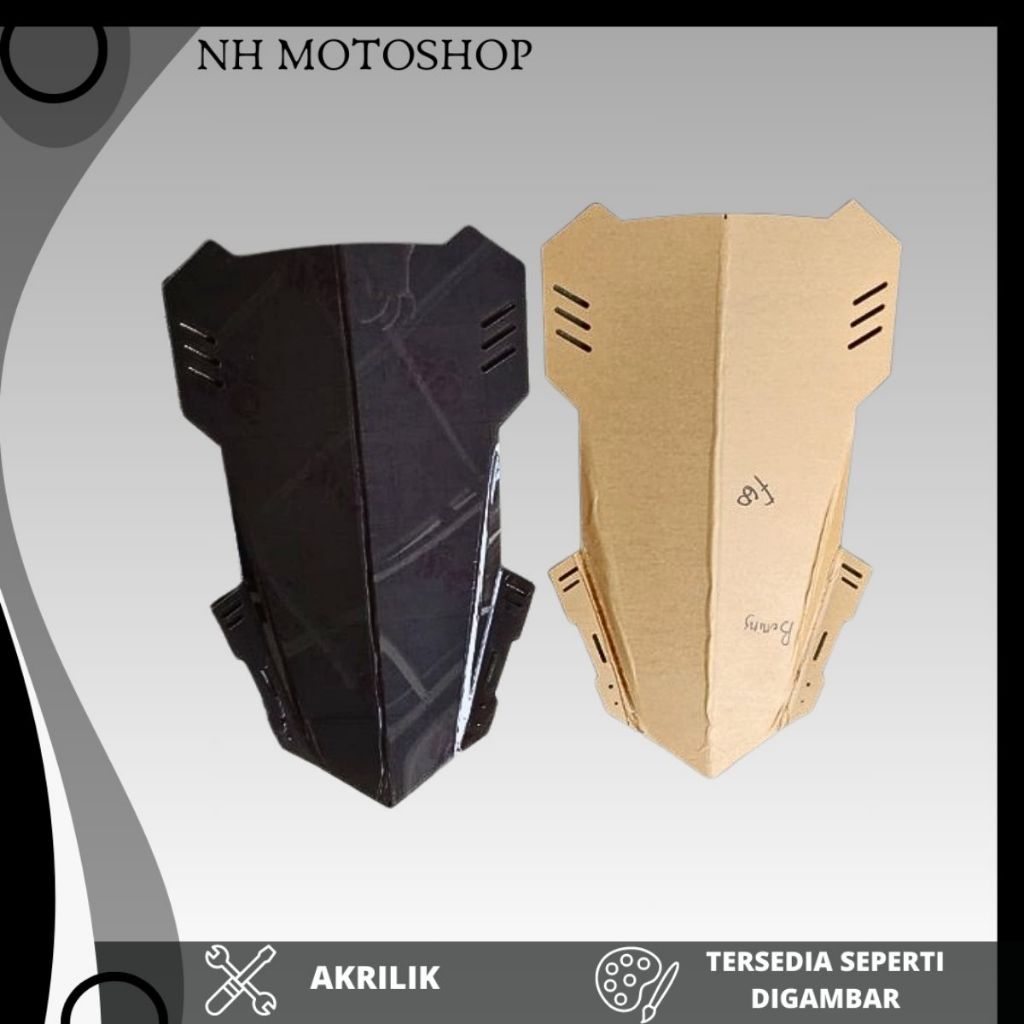 Jual VISOR CUSTOM 60 CM WINDSHIELD CUSTOM 60 CM VIXION NVA NVA BYSON ...