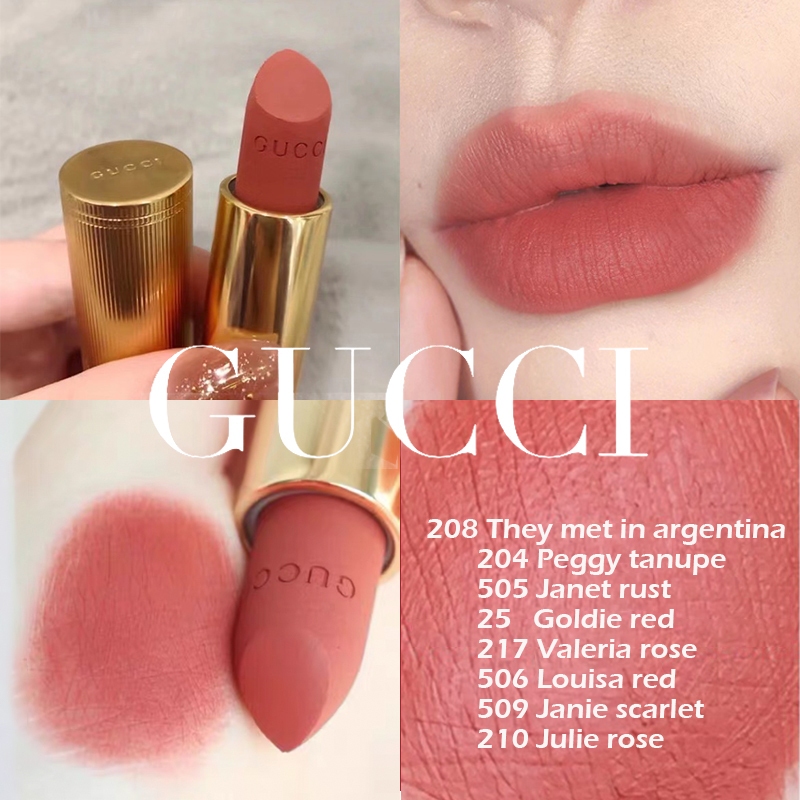 Jual Gucci Lipstick 100% Original Matte Tahan Lama | Shopee Indonesia