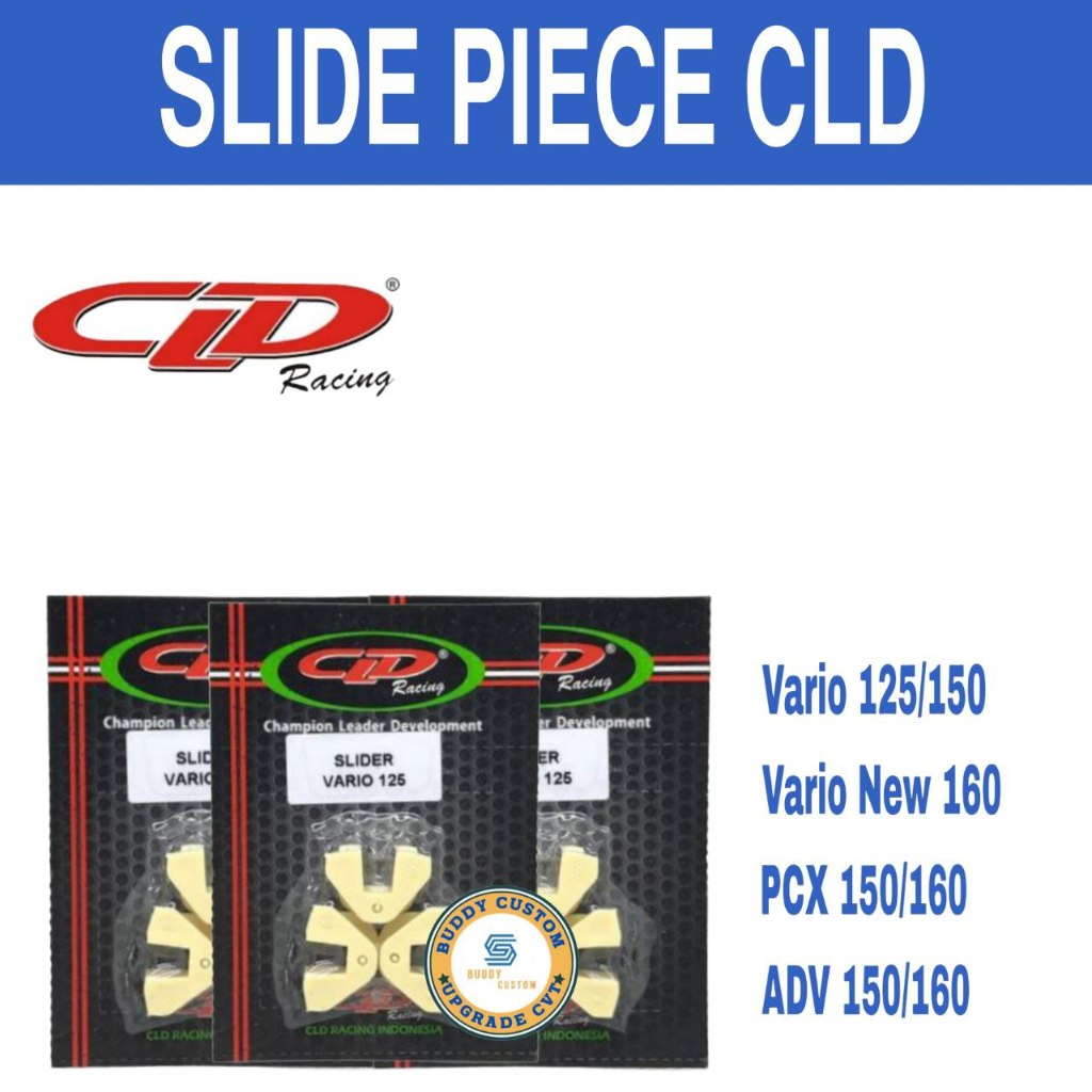 Jual Slide Piece CLD racing - Slide Piece vario 125 150 PCX Lokal /CBU ...
