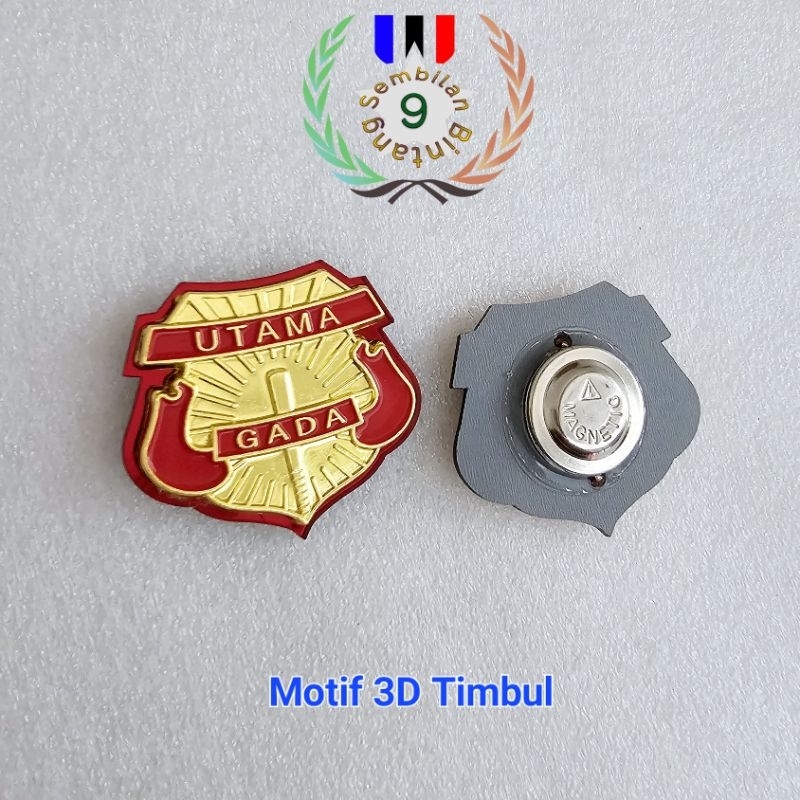 Jual Pin Gada Utama Akrilik Magnet Motif Timbul 3D | Shopee Indonesia