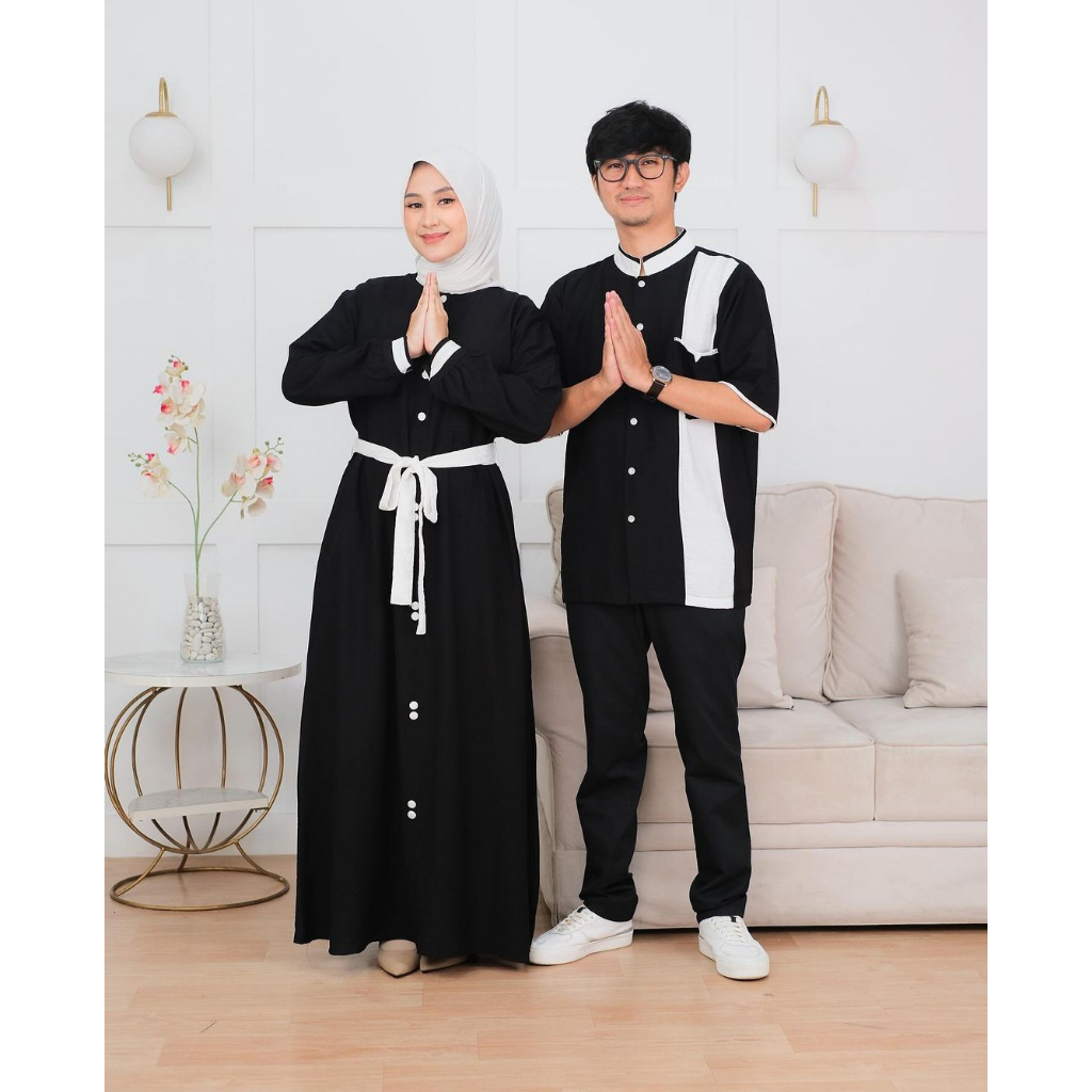 Jual Couple Lebaran Samawa - Baju Couple Pasangan Muslim Dress Dan ...