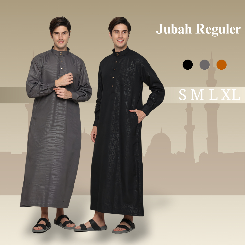 Jual JUBAH PRIA GAMIS MOTIF EMBOSS MODERN STYLE CASUAL/GAMIS LAKI LAKI ...
