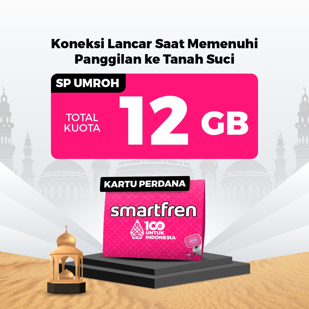 Jual SIM CARD Umroh Haji Arab Saudi 12GB Smartfren | Shopee Indonesia