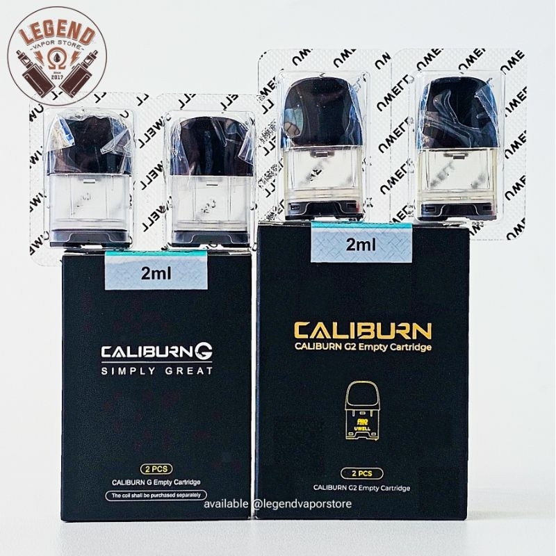 Jual CARTRIDGE CALIBURN G / G2 / GK2 EMPTY CARTRIDGE AUTHENTIC By UWELL ...