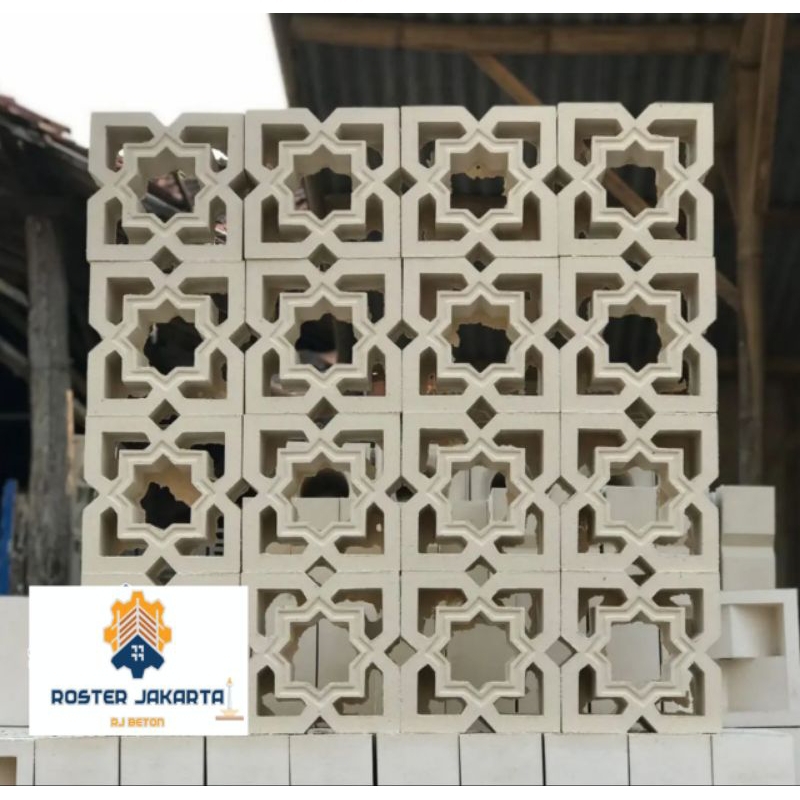 Jual ROSTER BETON/LOSTER MINIMALIS MOTIF MELATI LIS 1MUKA. | Shopee ...