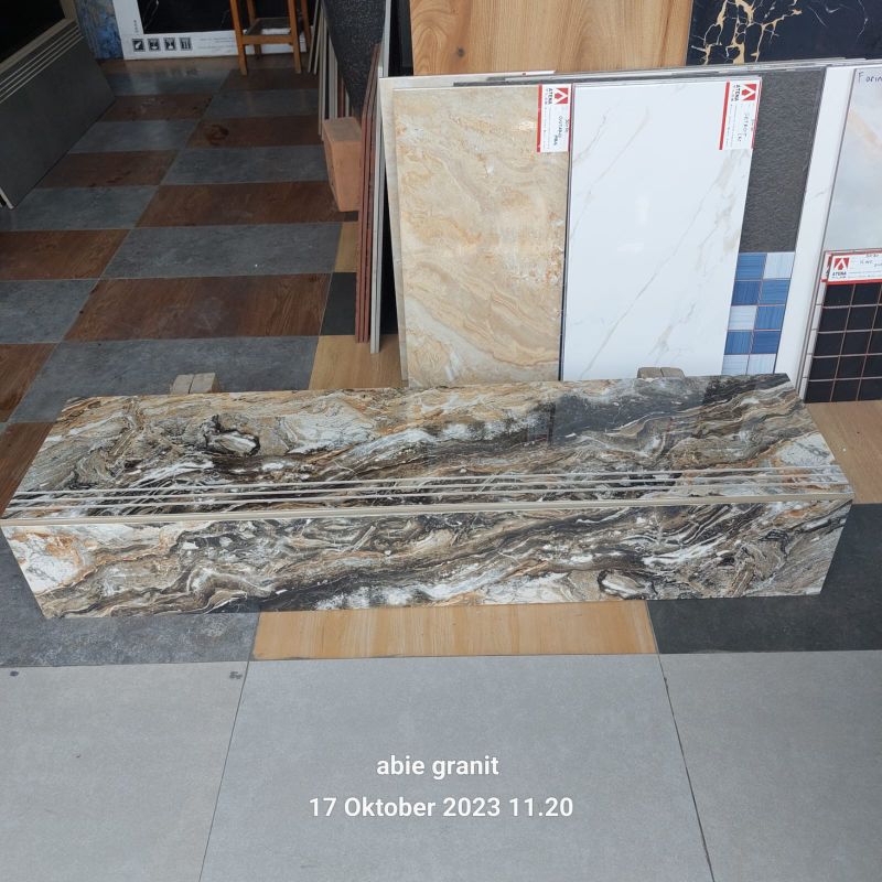 Jual Granit tangga motip marmer 30x90 20x90 capicono citygres | Shopee ...
