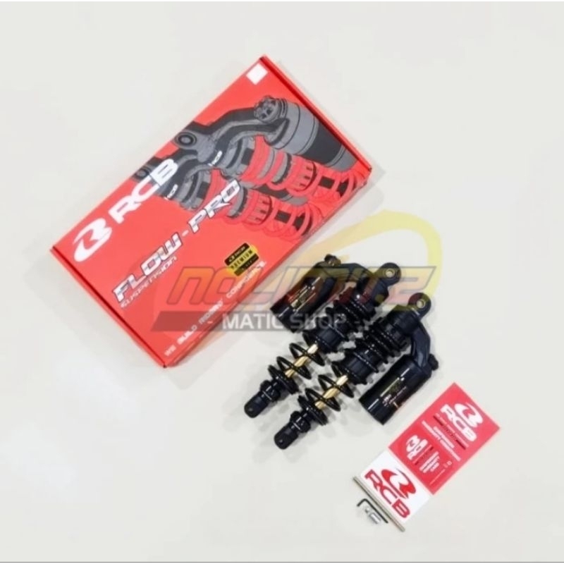 Jual Shock RCB Racing Boy Flow Pro 305mm Premium Black NEW NMAX Aerox ...