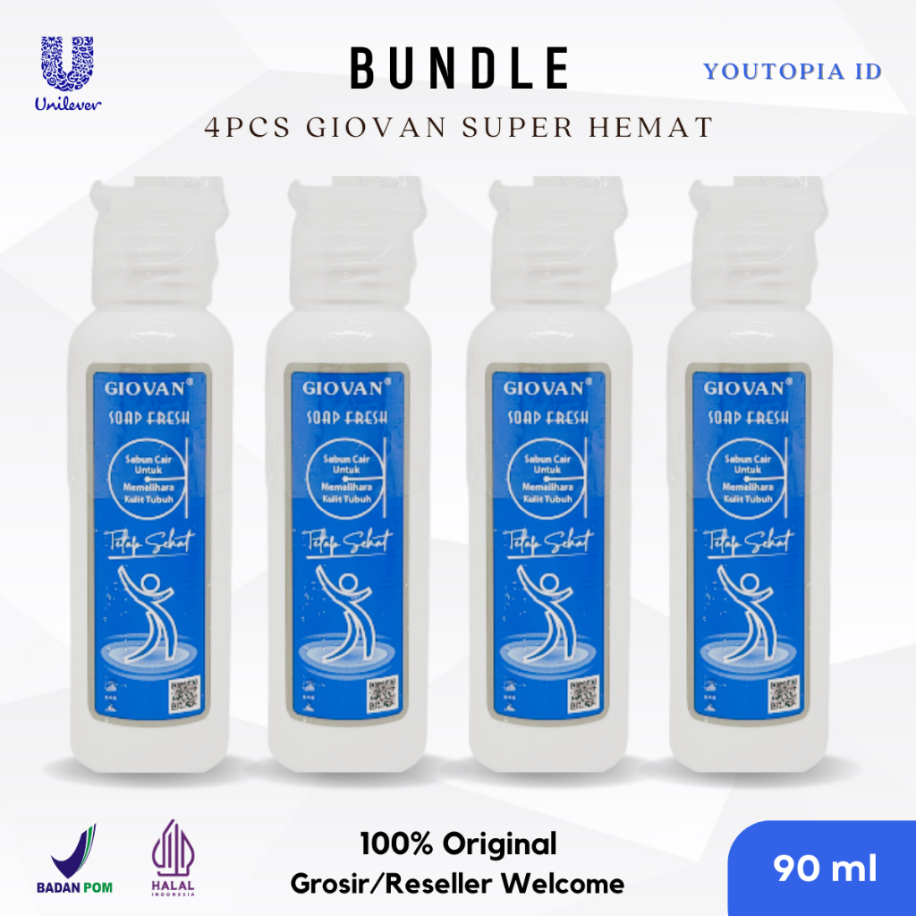 Jual ⚡𝐏𝐑𝐎𝐌𝐎 𝟔 𝐏𝐂𝐒⚡Giovan Sabun Mandi Bayi Untuk Biang Keringat 90ml ...