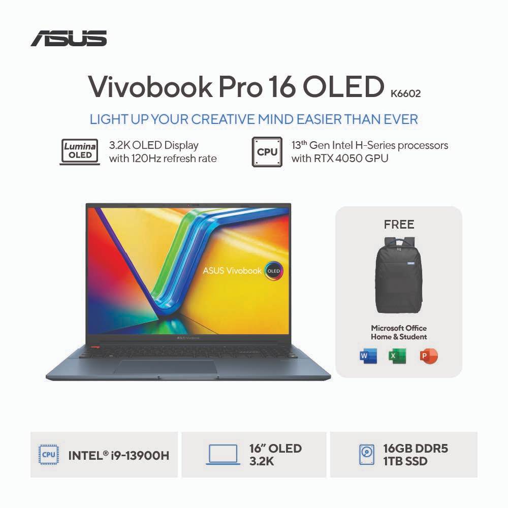 Jual ASUS Vivobook Pro 16 OLED K6602VU-OLEDS912 - Cool Silver [Intel ...