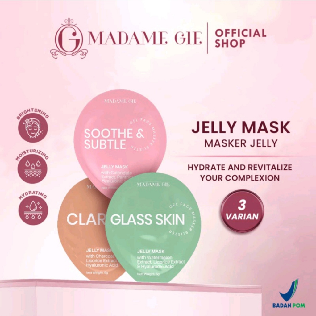 Jual Madame Gie Jelly Mask - Masker Jelly Madame Gie | Shopee Indonesia