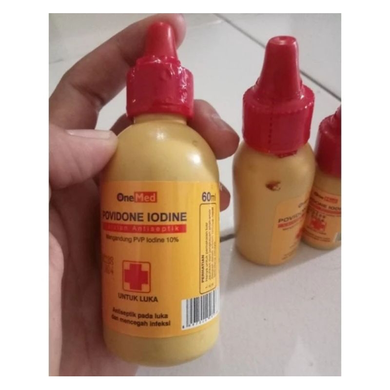 Jual Povidone Iodine 60ml/ antiseptik/ obat merah povidone Iodine 60ml ...