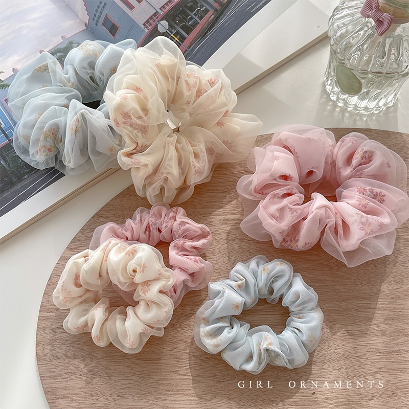 Jual Ikat Rambut Scrunchie Wanita Tile Motif - Hair tie Hair band ...