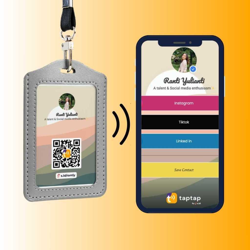 Jual Kartu Nama / ID Card Digital taptap NFC/RFID Jenis Print Standard | Shopee Indonesia