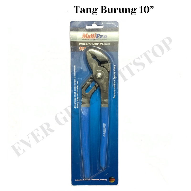 Jual Tang Burung Geser Sliding Multipro 10 inch Water Pump Pliers Tang ...
