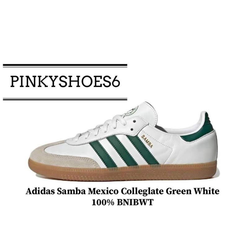 Jual Sepatu Adidas Samba Mexico Colleglate Green White 100% BNIBWT ...