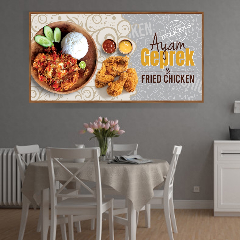 Jual PAKET Hiasan Dinding Tema Resto Ayam Geprek | Shopee Indonesia