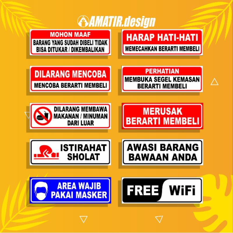 Jual STIKER TOKO 4, STIKER BARANG YG SUDAH DIBELI TIDAK BISA DITUKAR ...