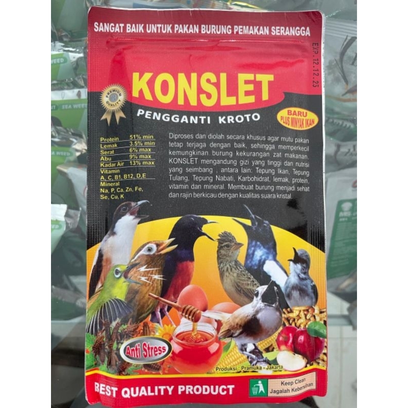 Jual Konslet pengganti kroto pakan burung | Shopee Indonesia