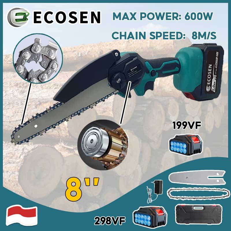 Jual ECOSEN Chainsaw 6 inch/8 inch Cordless Gergaji Pemotong Kayu ...