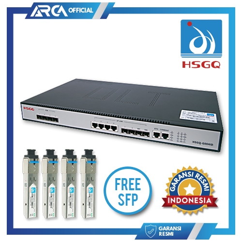 Jual OLT HSGQ GPON G04ID 4*Fixed GPON Port 2*10GE SFP+ AC+DC FREE SFP | Shopee Indonesia
