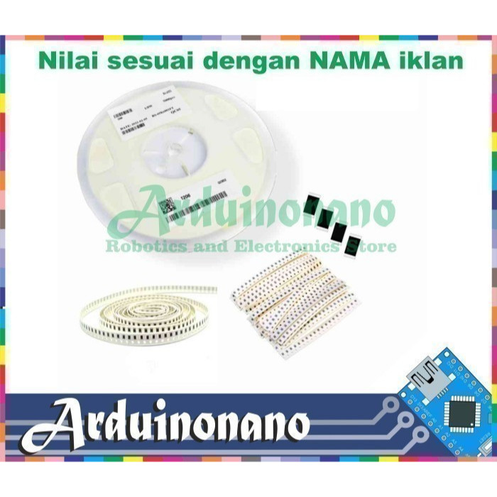 Jual Resistor SMD 1206 750R 750 Ohm 750Ohm Toleransi 1% tolerance 1 % ...