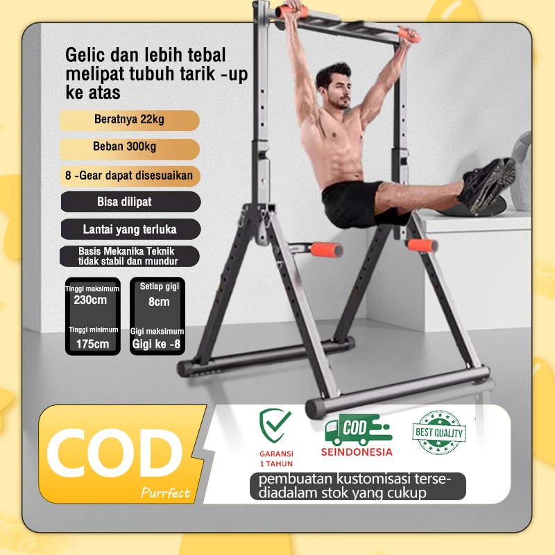 Jual Multi-Function Adjustable Chin Up Bar Power tower/Pull up bar/Pull ...