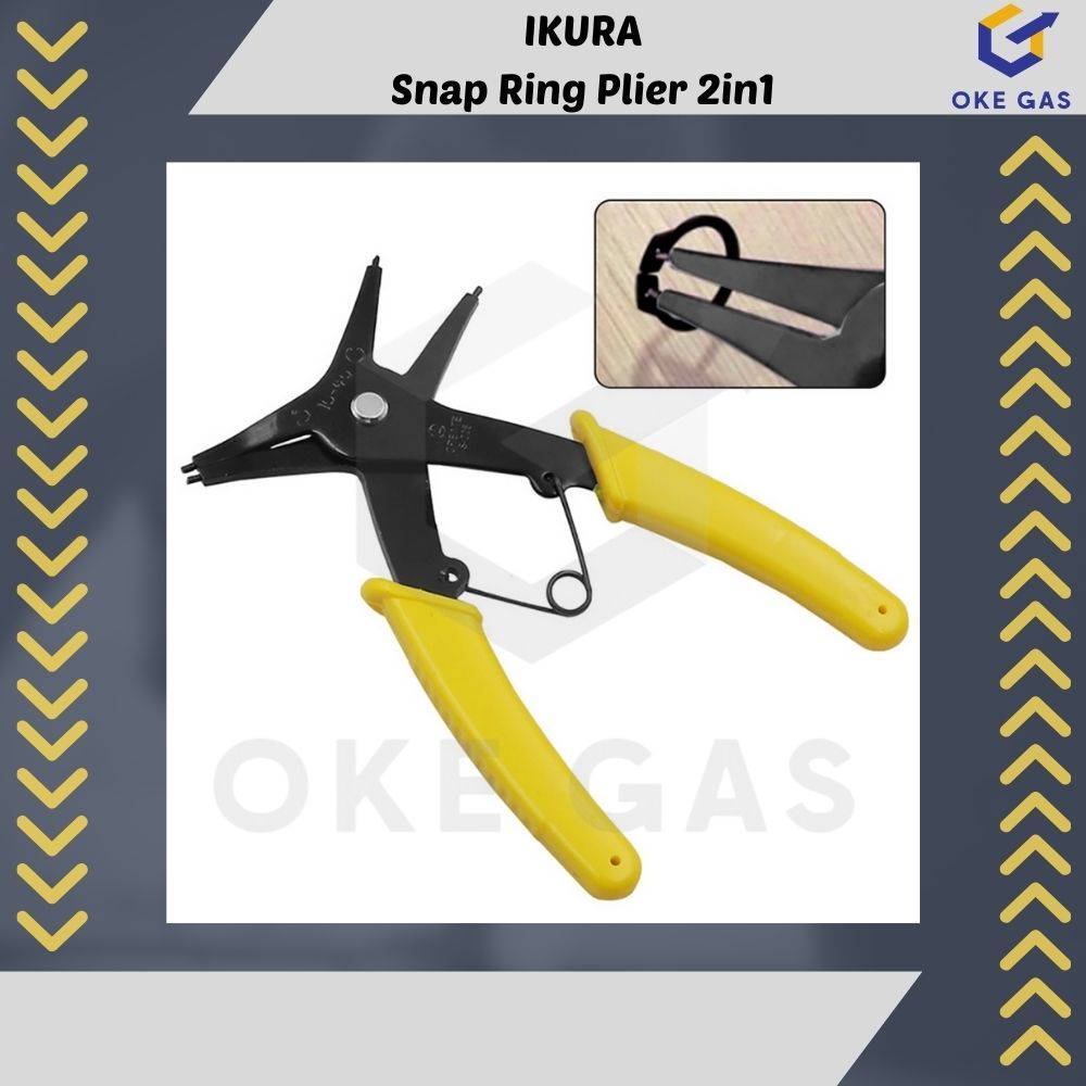 Jual Ikura Tang Snap Ring 2in1 Snapring Lurus Buka Tutup 2 Fungsi 6 ...